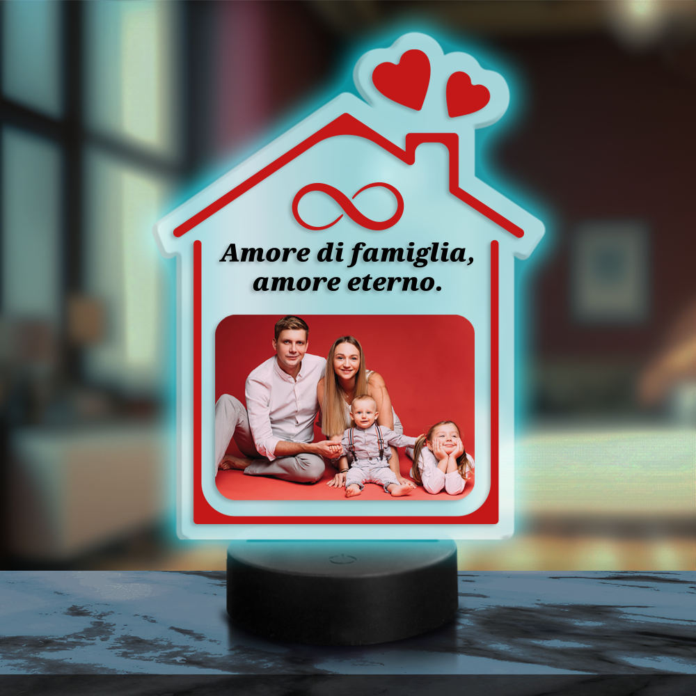 Targa in plexi Luminosa Personalizzata con Foto